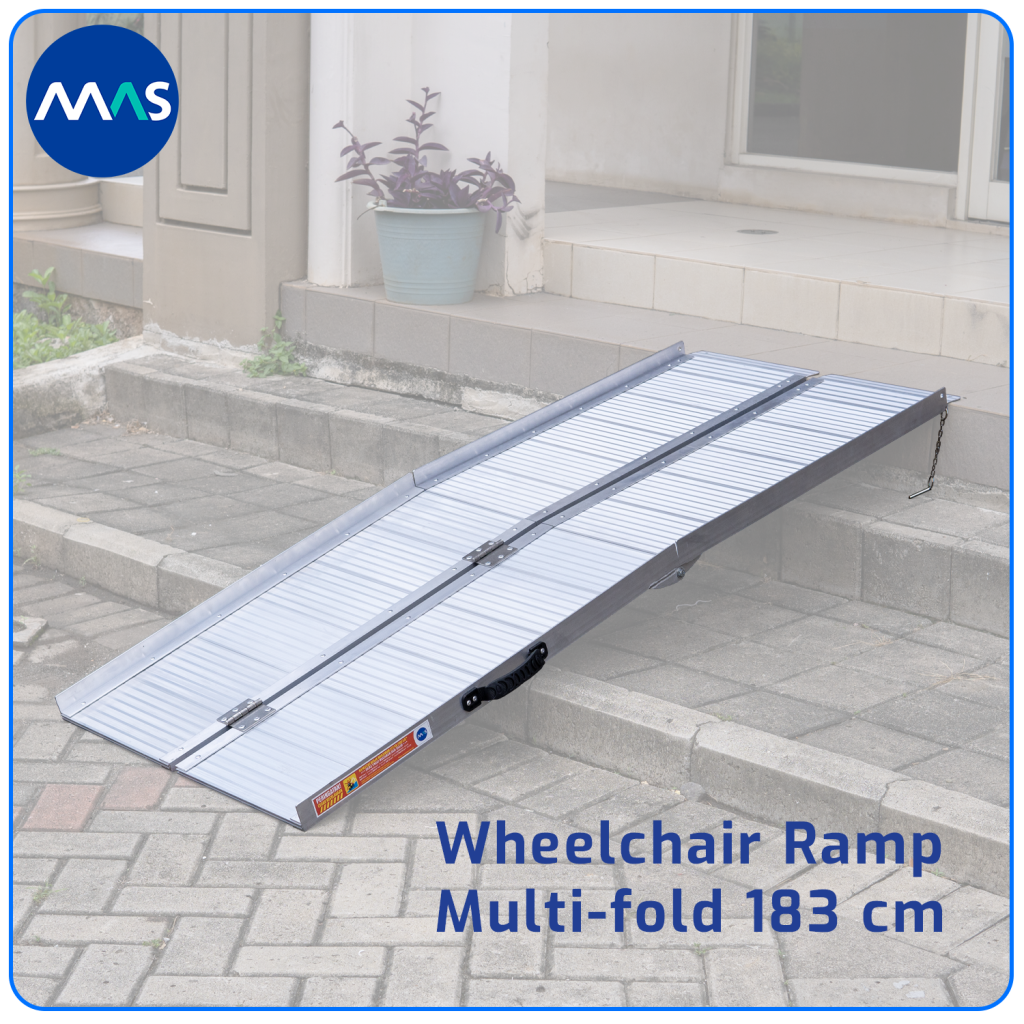 MAS Wheelchair Ramp / Jalur Landai Kursi Roda - Multi-fold 183cm - Mega ...
